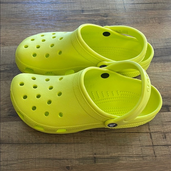 CROCS | Shoes | Crocs Yellow Sandals With Ventilation And Heel Strap ...